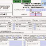 Servicio Doméstico: Formulario 102/RT vigente desde julio 2019